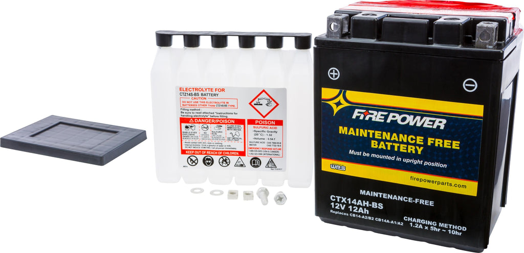 Fire Power - Battery Ctx14ah-bs Maintenance Free – Topline Performance ...