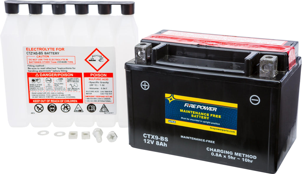 Fire Power - Battery Ctx9-bs Maintenance Free – Topline Performance ...