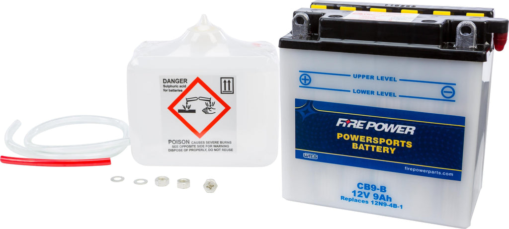 Fire Power - Battery W/acid Cb9-b 12v Heavy Duty – Topline Performance ...