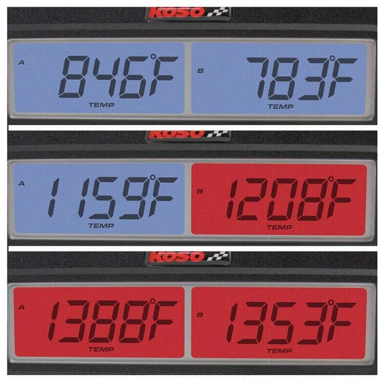 Koso - Dual Egt Gauge Standard The Streets – Topline Performance Products